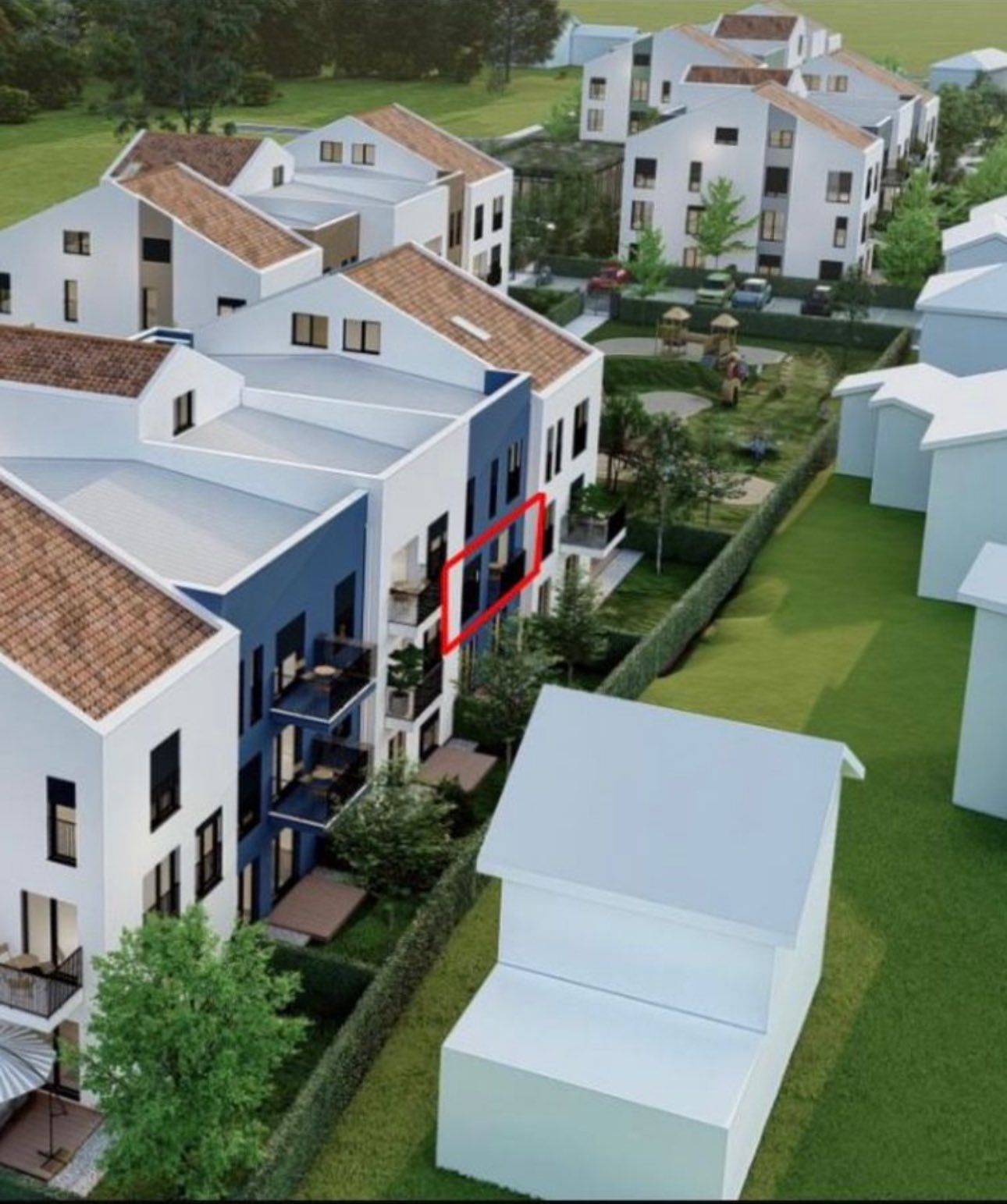 One-bedroom apartment of 55.2 m² with a garage space in the luxurious ...