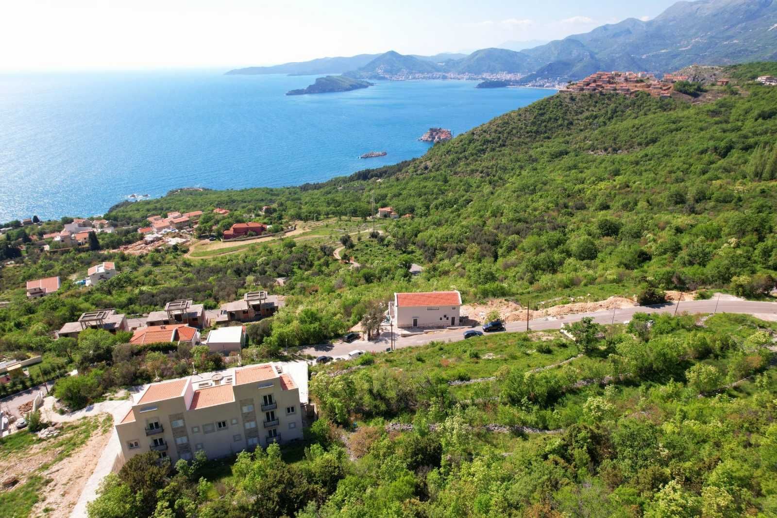 Urbanized plot of 1174m2 with sea view, Blizikuce-Budva. | Blizikuce ...